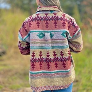 Tops | Aztec Shirt Jacket Shacket | Poshmark